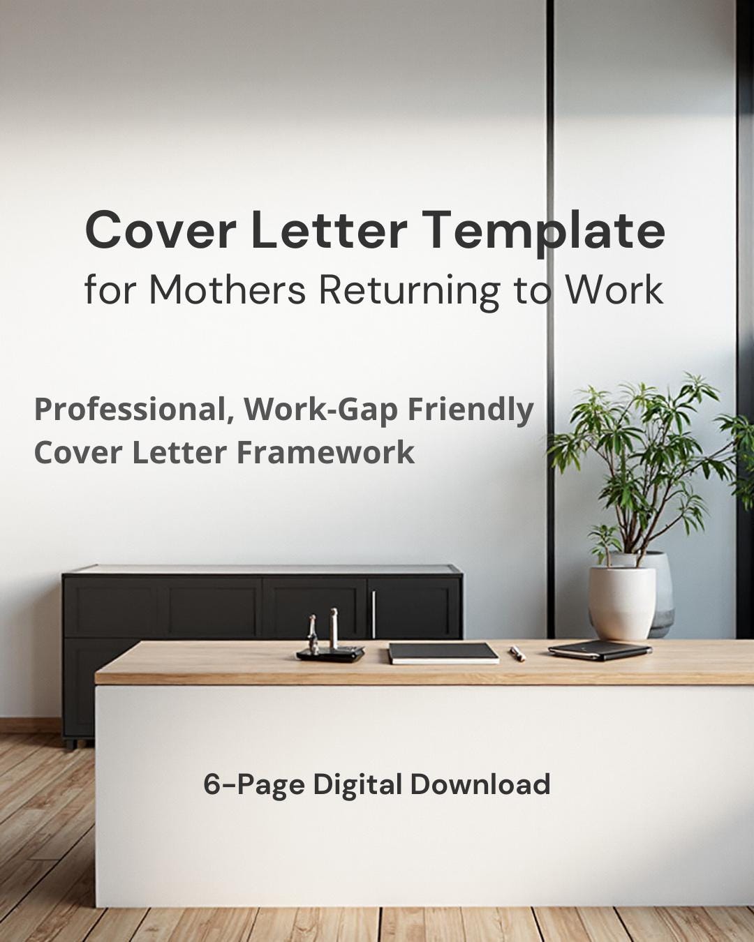Return to Work Cover Letter Template | Career Gap, Stay-at-home Mom ...