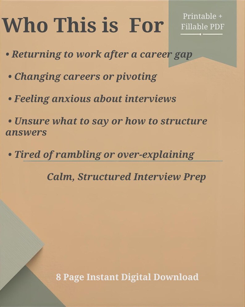 Interview Question Worksheet | 5 Common Interview Questions and Quick ...