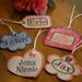Personalized Custom Name Tag in Fun Shapes With Ribbon Tie - Etsy