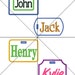 Personalized Custom Name Tag in Fun Shapes With Ribbon Tie - Etsy
