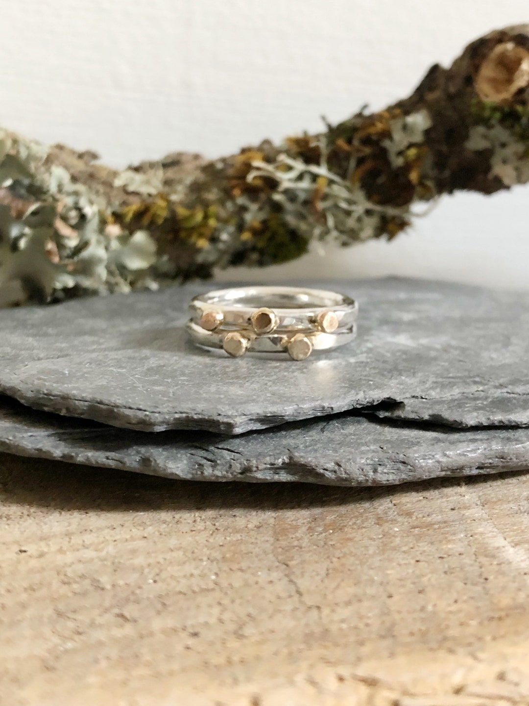 Silver and Gold Rings Silver and Gold Stacking Rings Mixed - Etsy