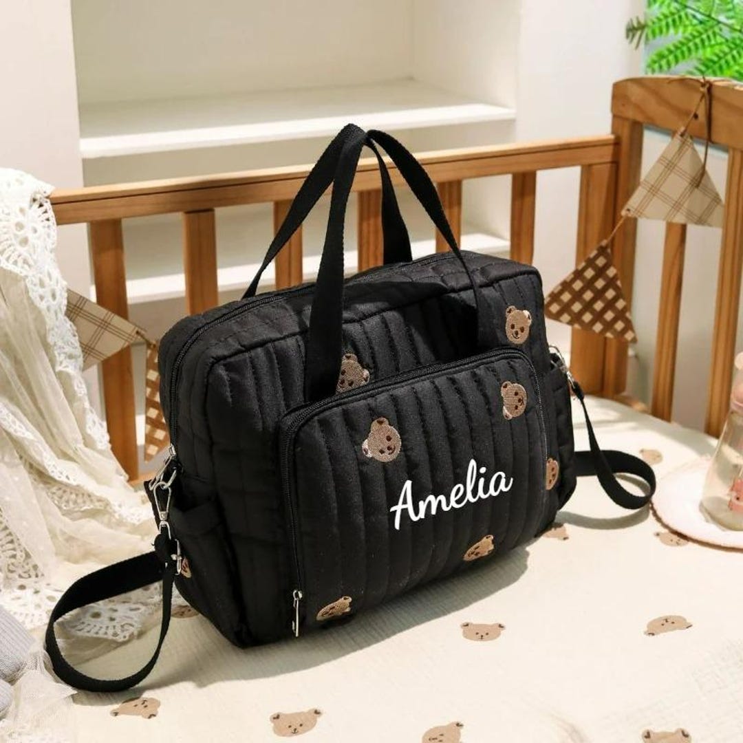Personalized Diaper Bag Tote | Multi-functional Crossbody Mother Baby ...