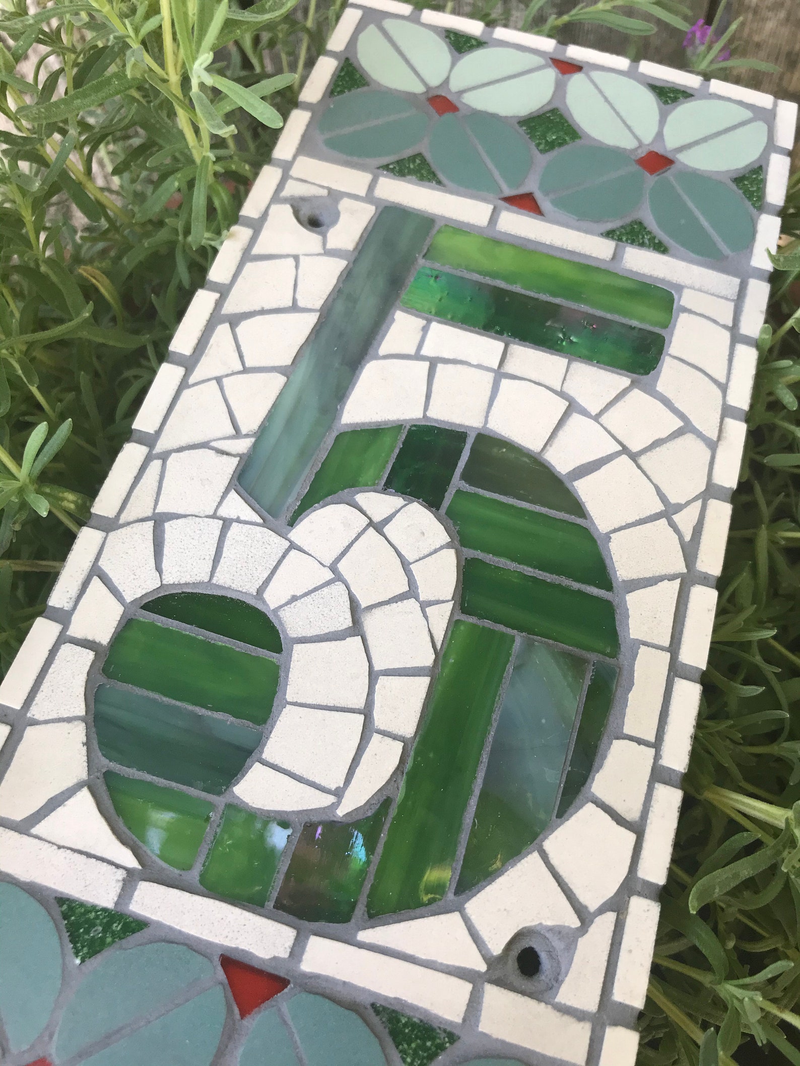 Mosaic House Number, Single Digit, Address Plaque, Made to Order - Etsy