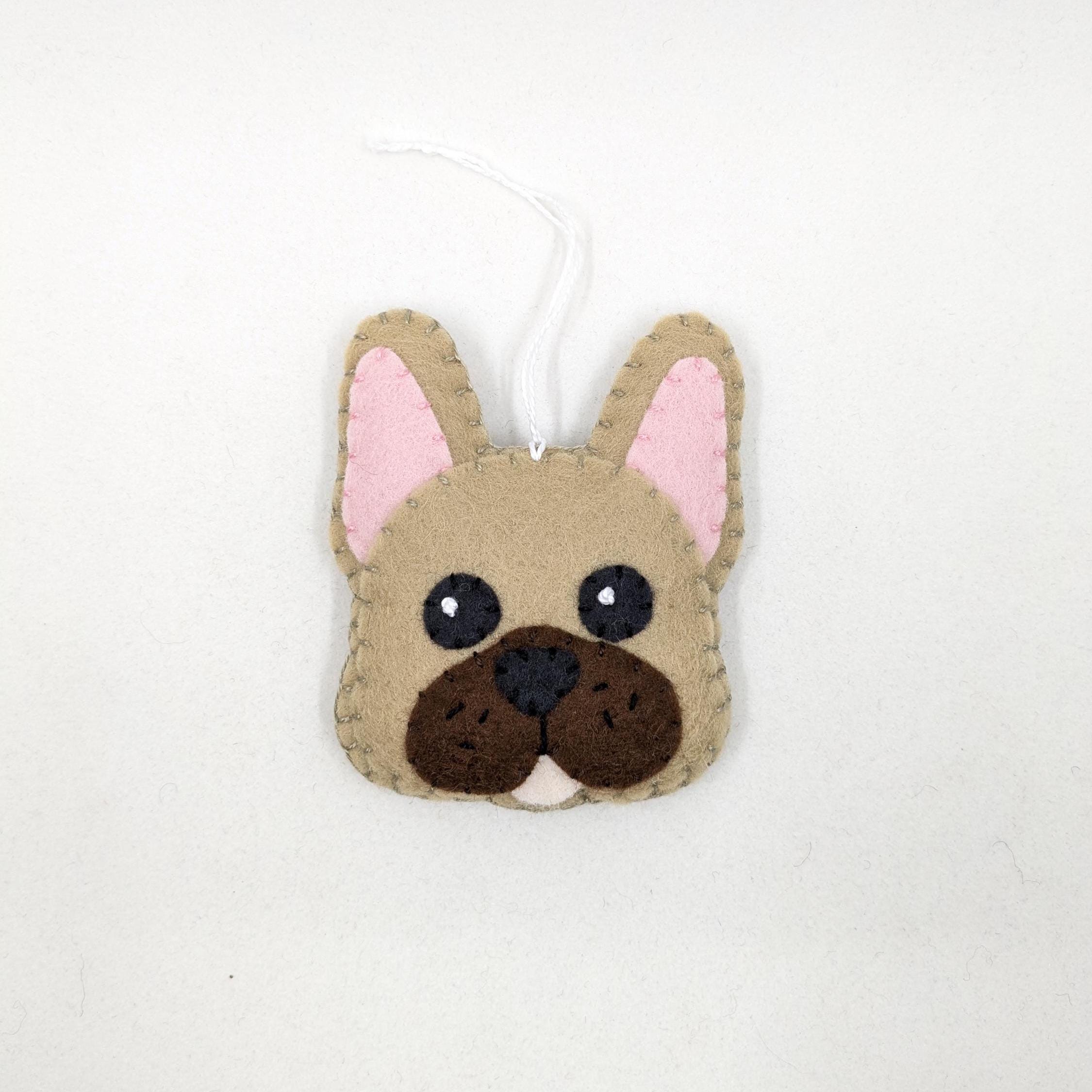 Felt French Bulldog Christmas Tree Ornament - Frenchie Owner Gifts ...