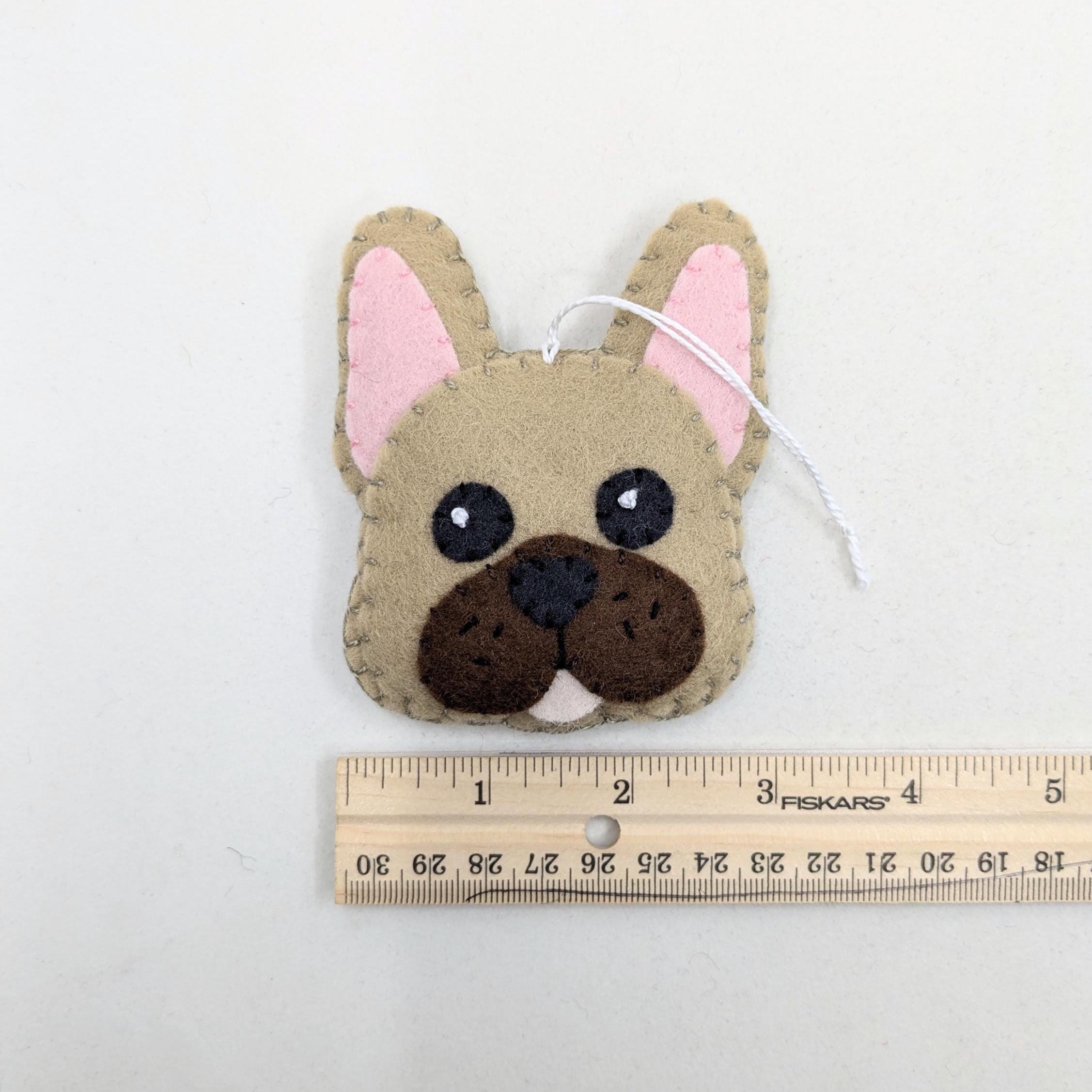 Felt French Bulldog Christmas Tree Ornament - Frenchie Owner Gifts ...