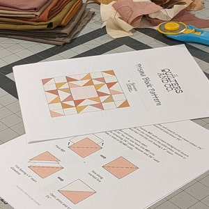 Prisma Quilt PDF Block Pattern - Instant Pattern Download - Quilted Star Block Pattern - Quilt ...