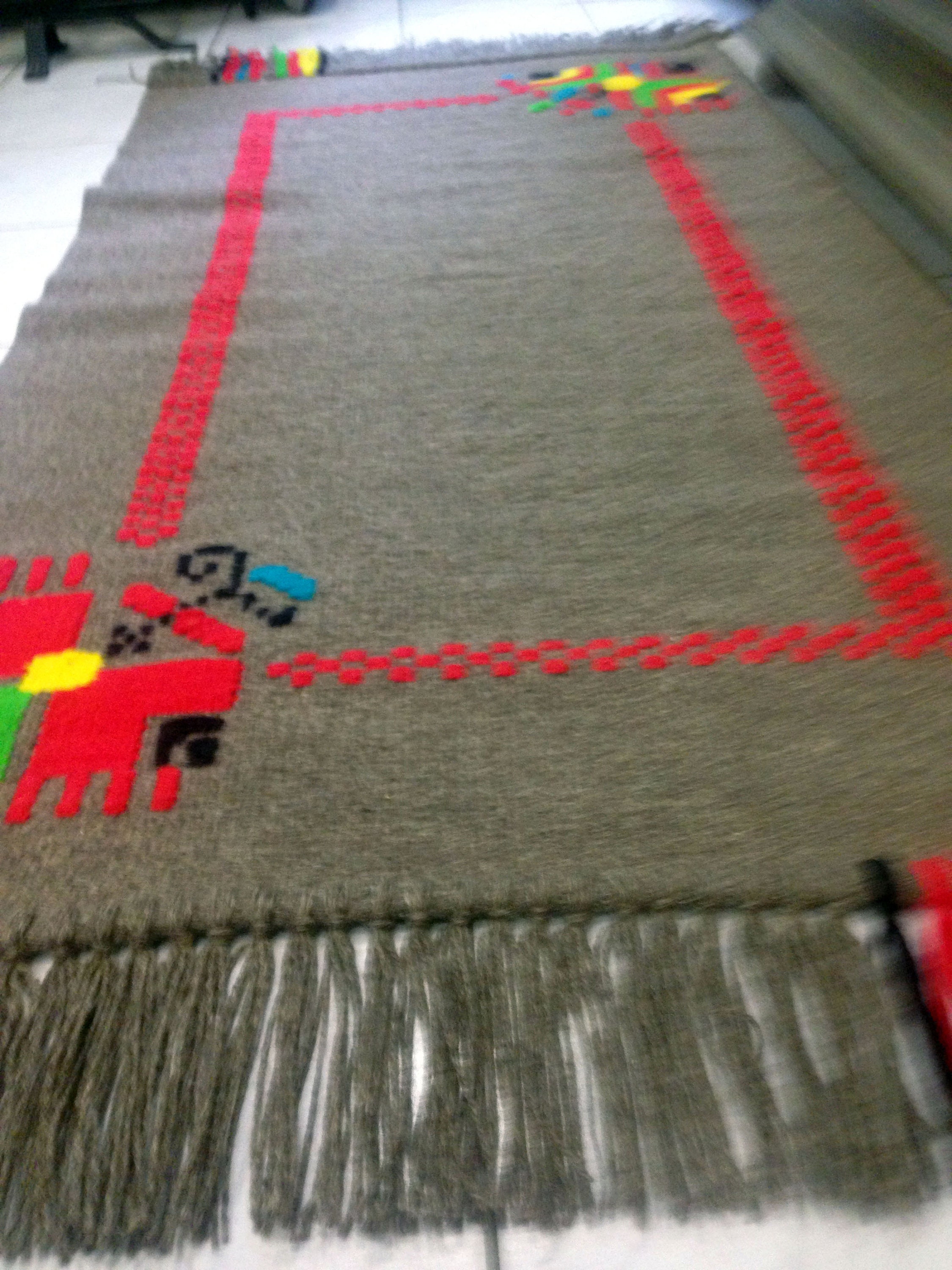 Handwoven Wool Rug With Traditional Bulgarian Ethno Motifs. - Etsy