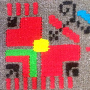 Handwoven Wool Rug With Traditional Bulgarian Ethno Motifs. Handmade ...