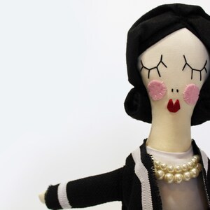 Coco Chanel Doll Chanel Cloth Doll Coco Clothdoll | Etsy