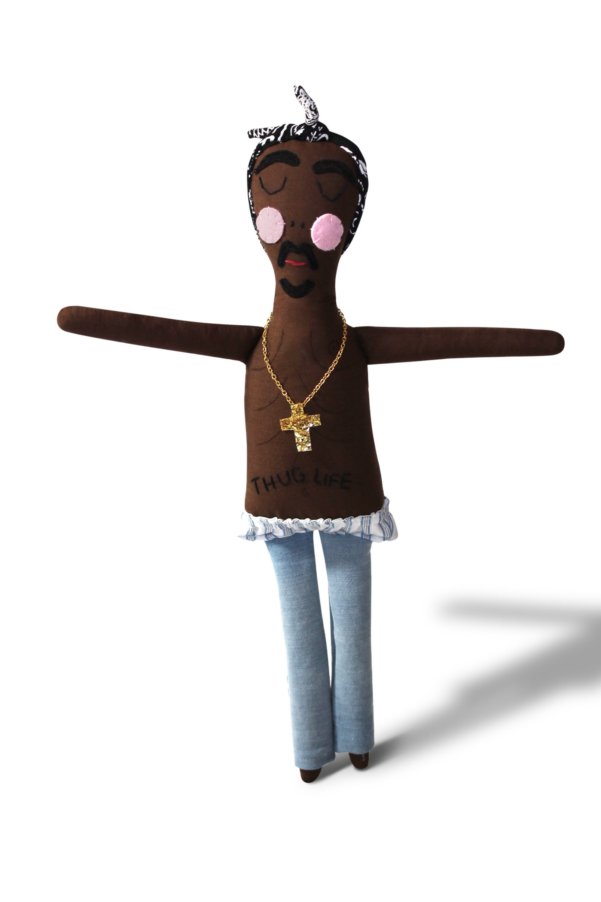 Tupac Doll 2 Pac 2 Pac Shakur Rapper Rappers Delight Hip - Etsy UK