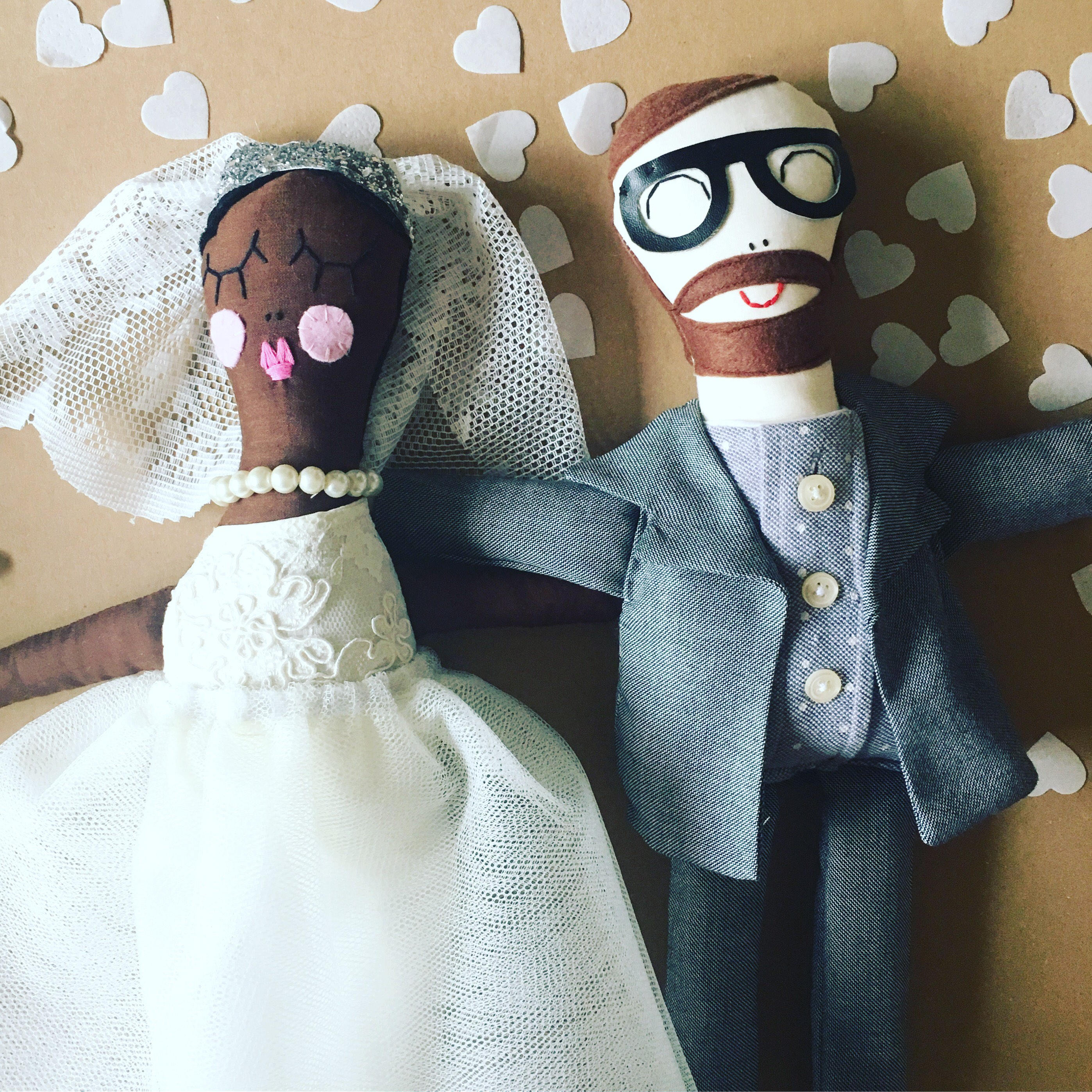 Bride and Groom custom made dolls bride doll groom doll | Etsy