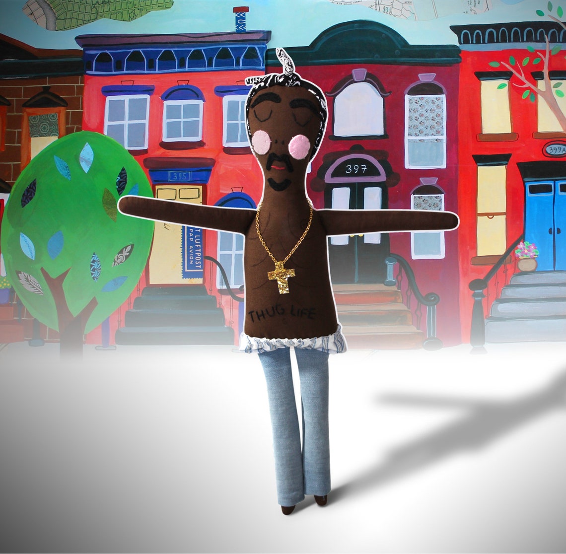 Tupac Doll 2 Pac 2 Pac Shakur Rapper Rappers Delight Hip - Etsy UK