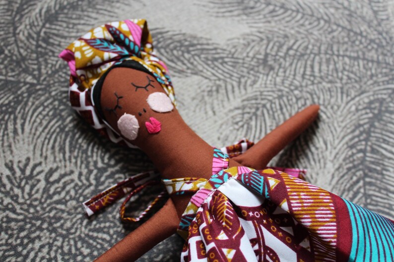 Little Miss Africa Rag Doll Dolly Handmade Doll Girl Gift - Etsy