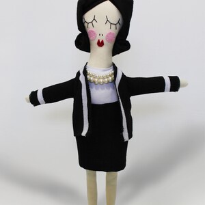 Coco Chanel Doll Chanel Cloth Doll Coco Clothdoll | Etsy