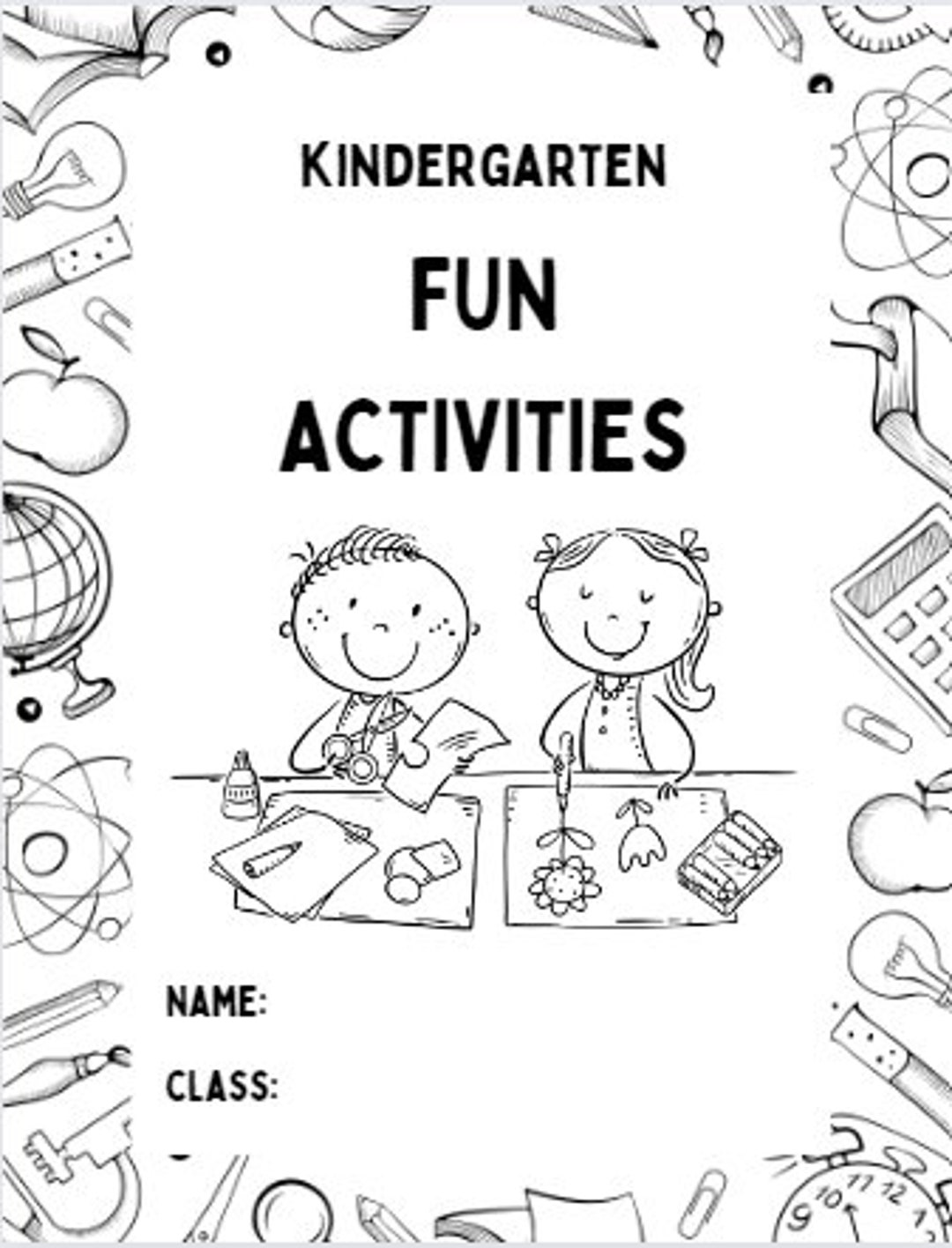 Black and White Kindergarten Busy Work *PDF DOWNLOAD* - Etsy