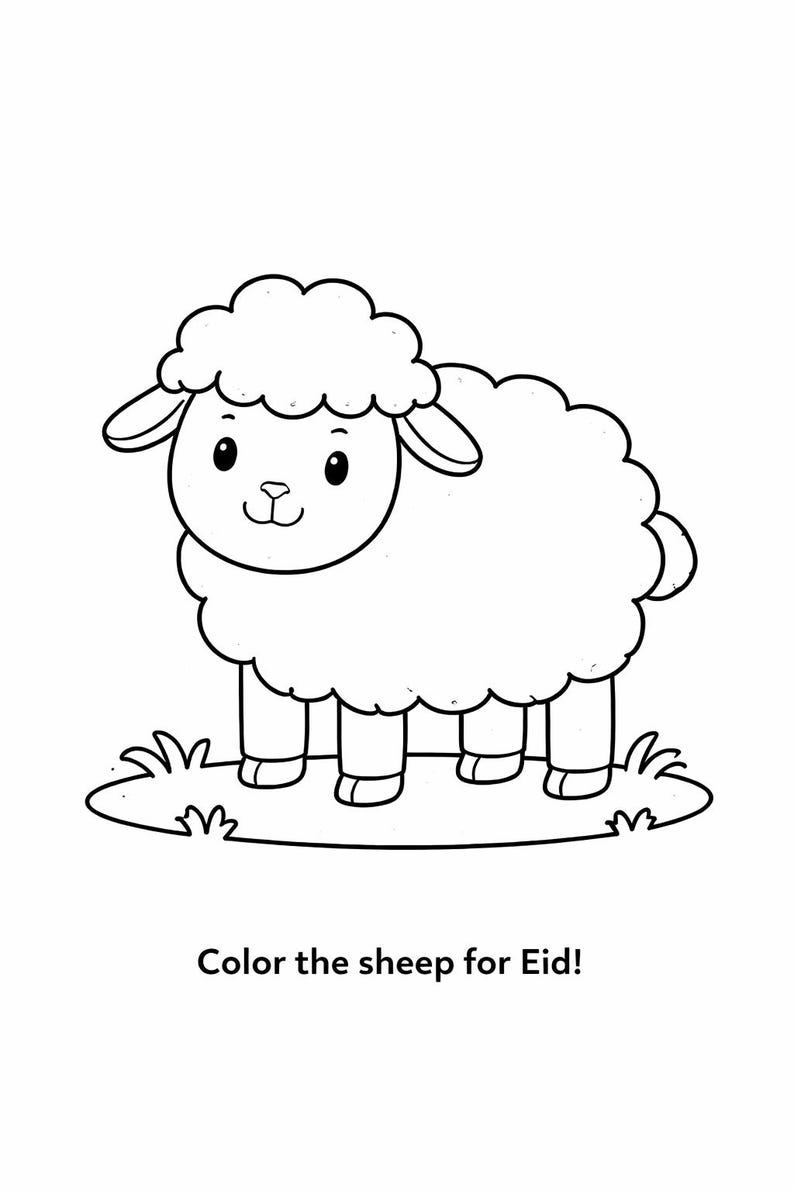 Eid Al Adha Coloring Pages for Kids Printable | Islamic Activity Book ...