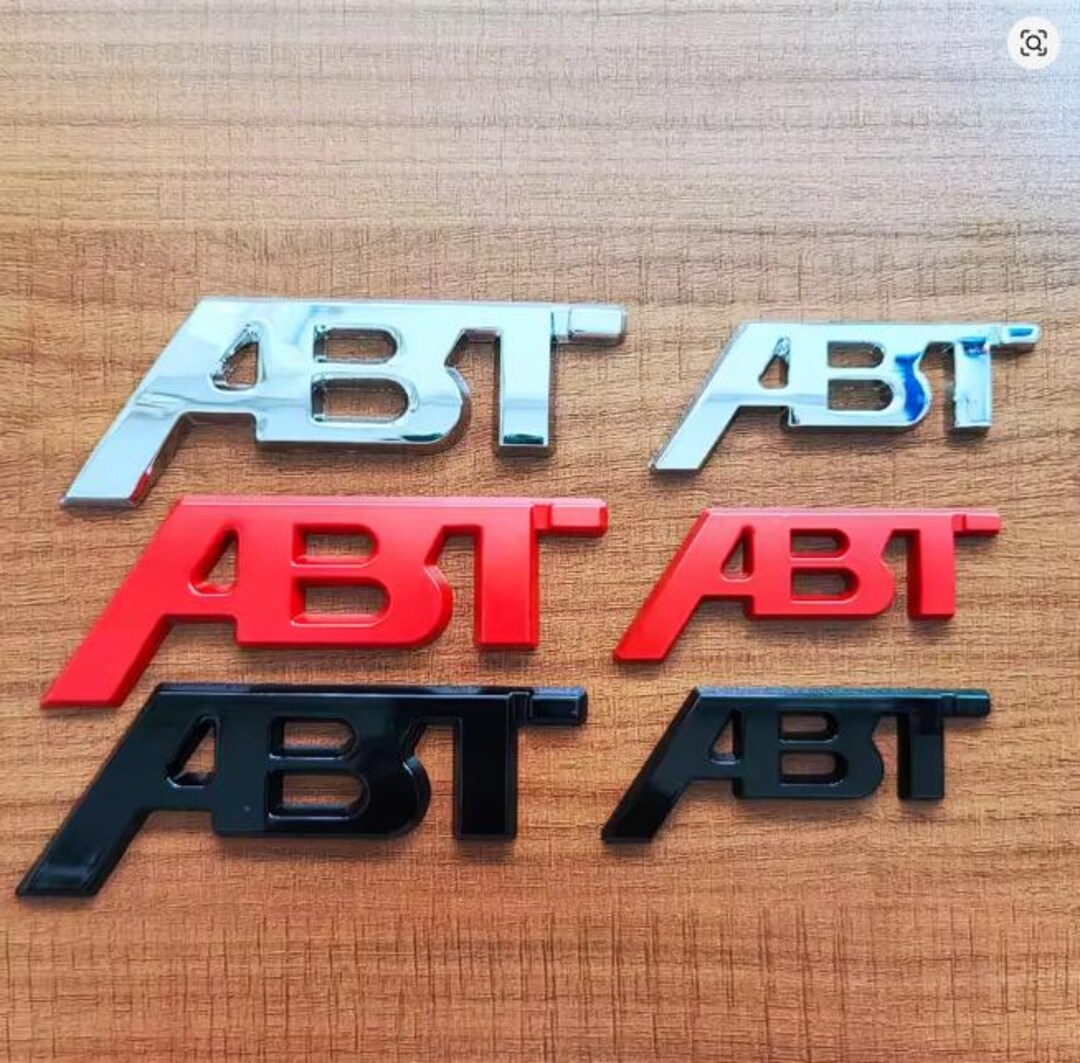3D Metal ABT Emblem Car Trunk Badge | Premium Auto Logo Sticker for ...