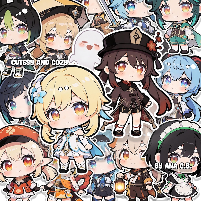 Genshin Sticker Set - Etsy