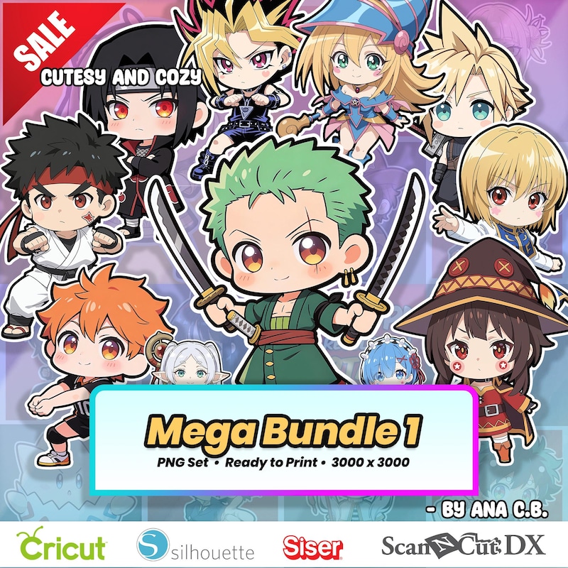 Cute Chibi Anime Stickers - Etsy