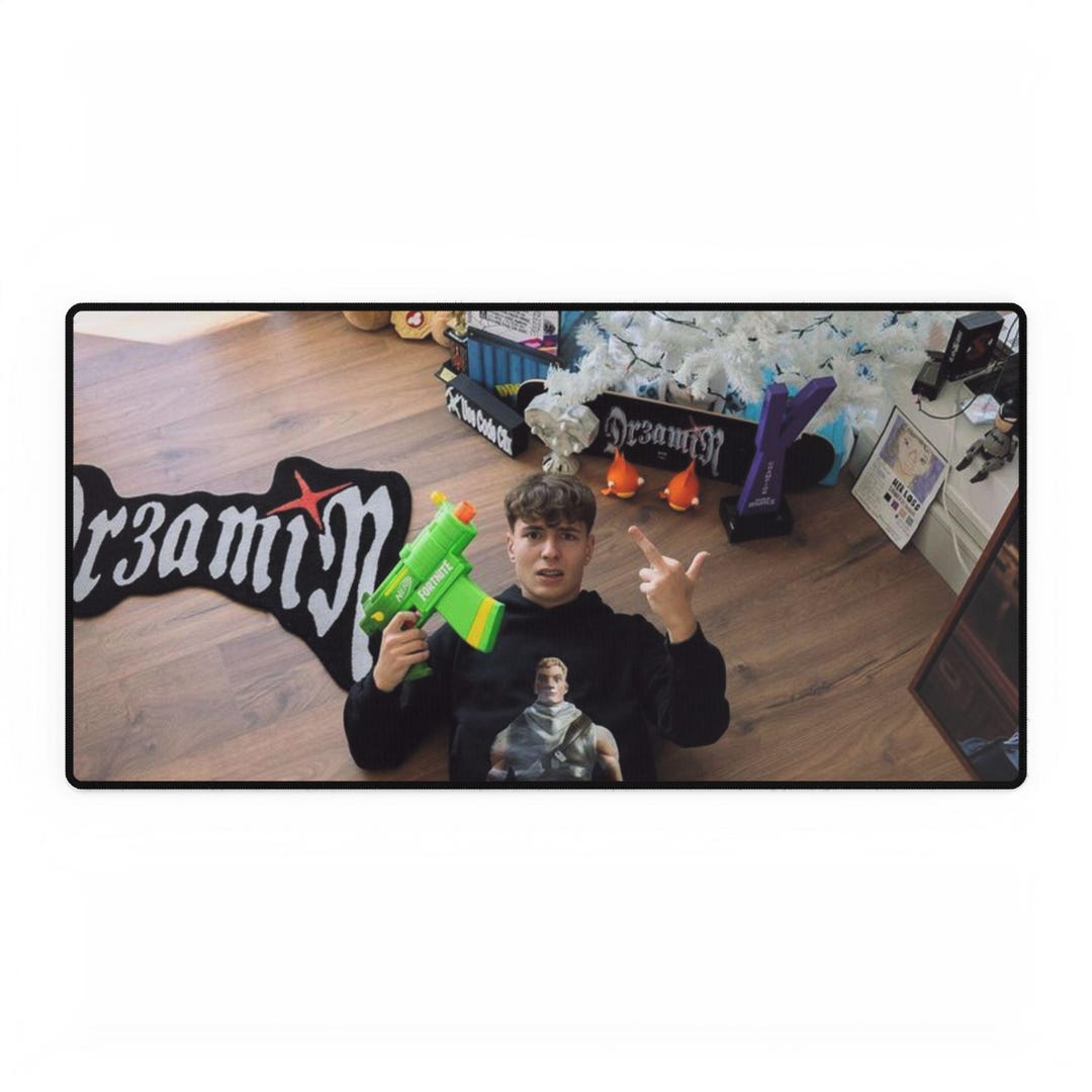 Streamer Photo Desk Mat | Gaming Desk Pad, Custom Room Scene Mousepad ...
