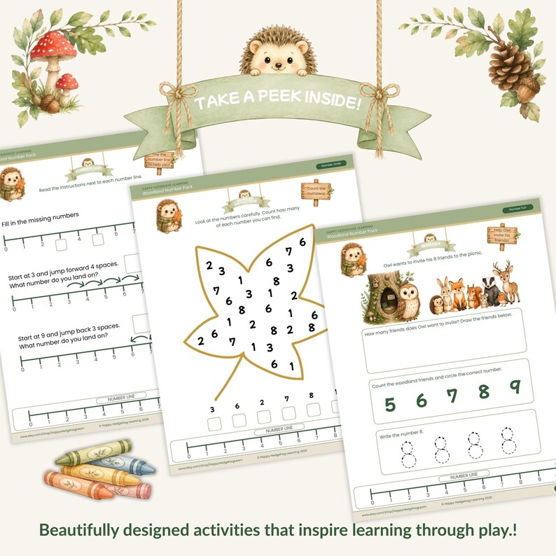 Woodland Numbers 1–10 Pack | Preschool Printable Maths Activities ...