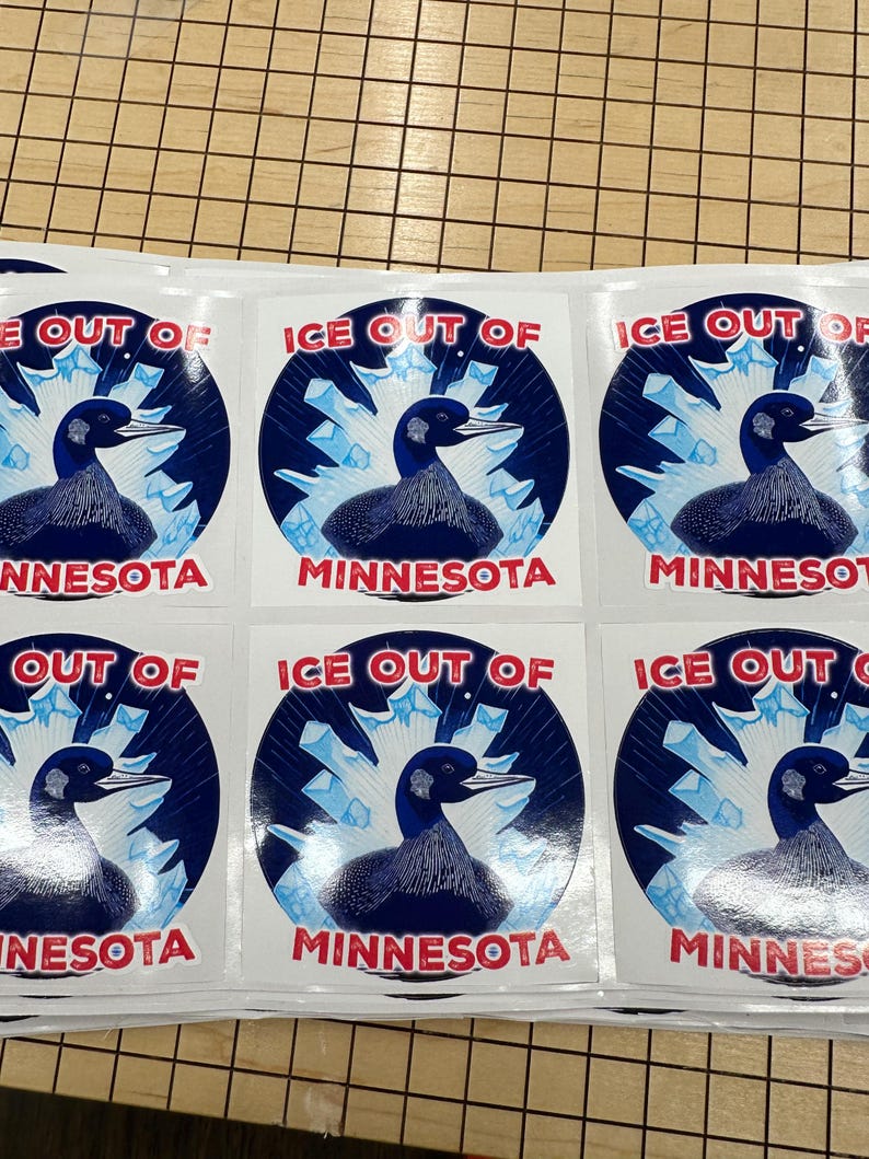 Minnesota Loon Vinyl Sticker – Anti-ice Protest Decal - Etsy
