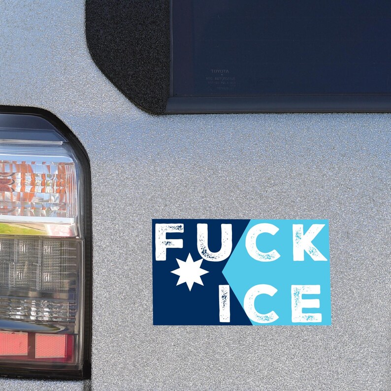 Minnesota Flag Protest Sticker - FCK ICE Vinyl Decal - Etsy