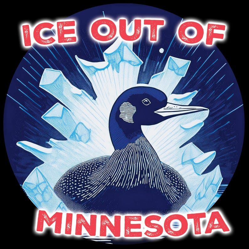 Minnesota Loon Vinyl Sticker – Anti-ice Protest Decal - Etsy