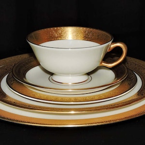 Lenox Westchester Gold 5 Piece Place Setting B - Etsy