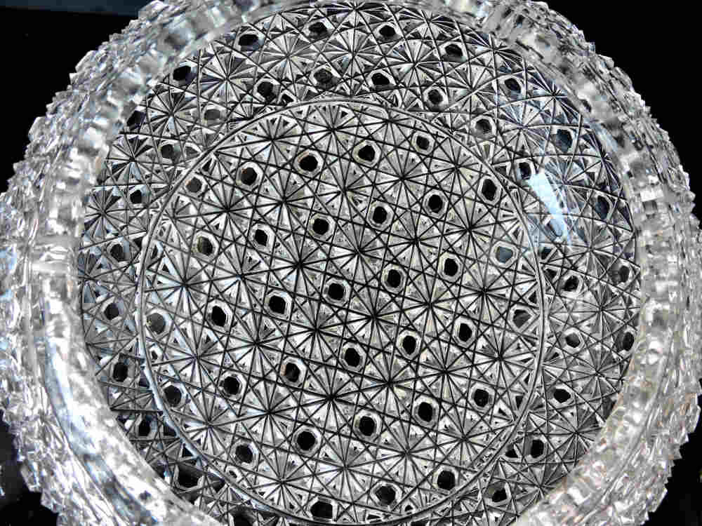 Cut Glass Mushroom Shade Russian Pattern Large - Etsy