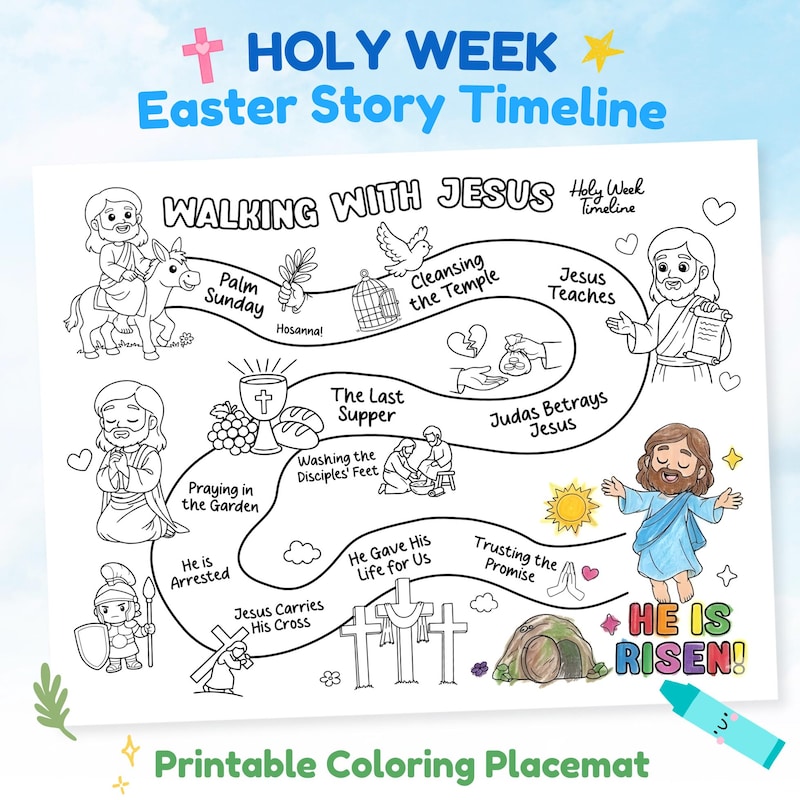 Lds Holy Week Coloring - Etsy UK