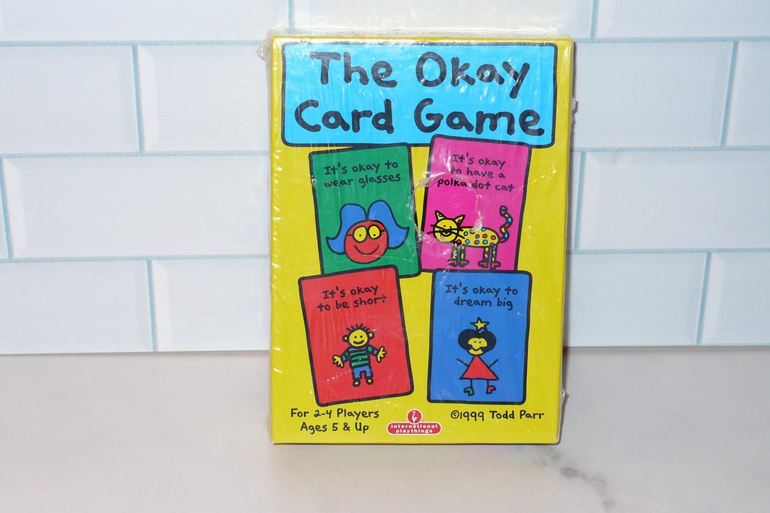 1999 the OKAY Card Game Sealed ~ Todd Parr International Playthings ...