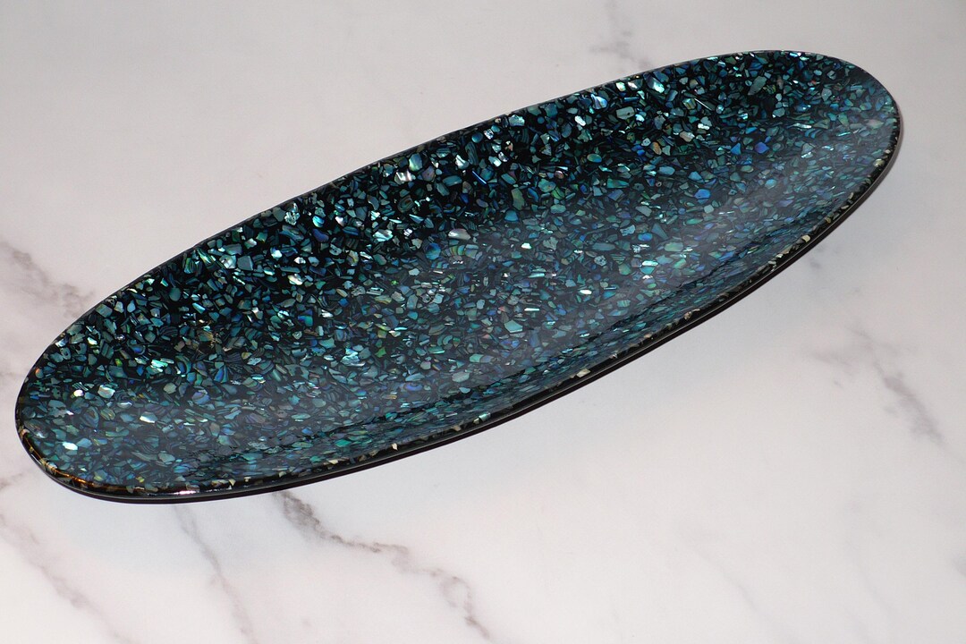 Vintage Genuine Paua Shell Tray Dish ~ Made in New Zealand ~ Beachy ...