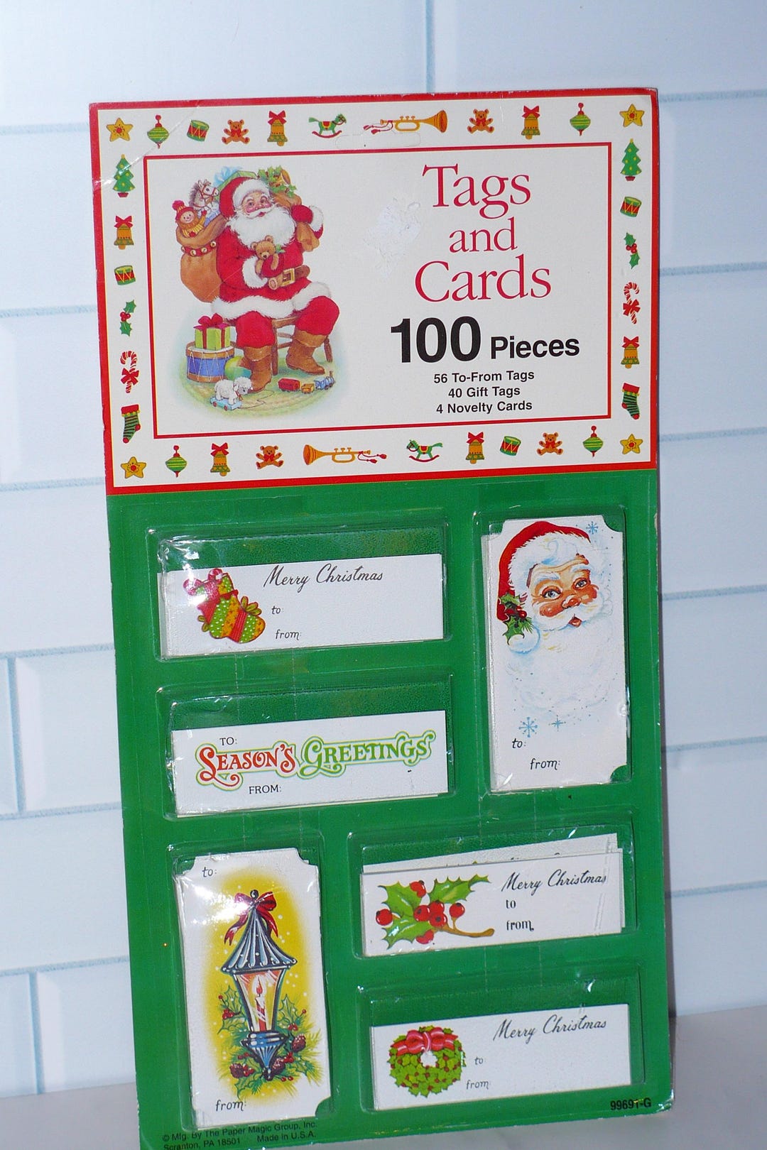Vintage 1990's Christmas Gift Tags 100 New in Package Gift Tags and ...