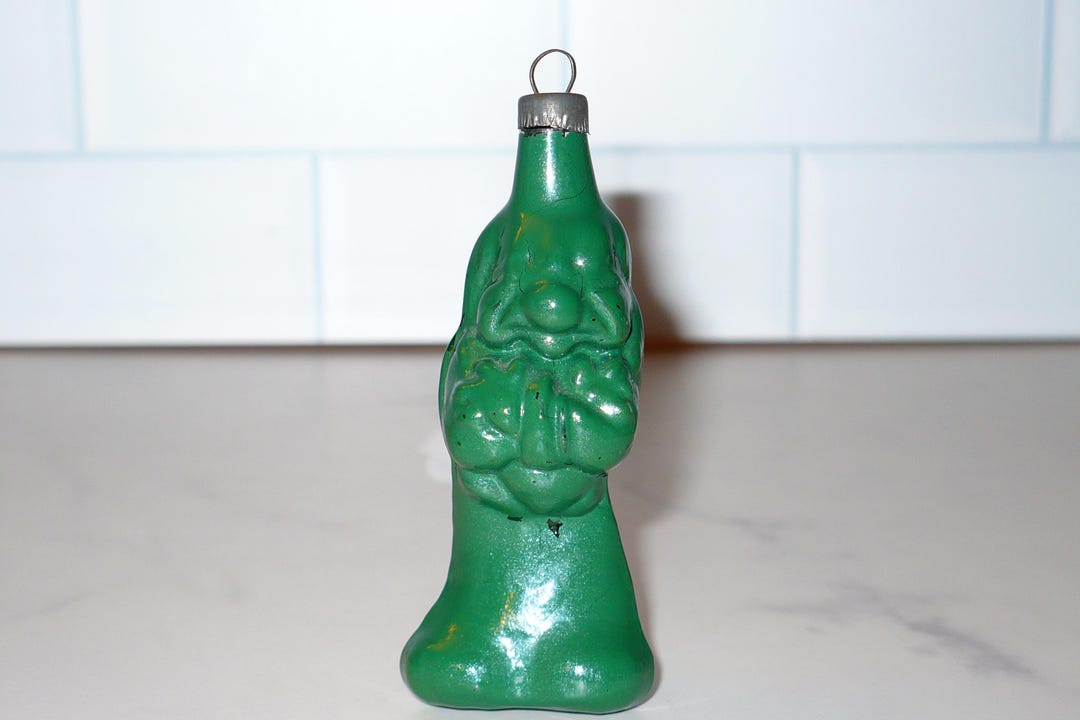 1938 Disney GRUMPY DWARF Double-glo Disney Christmas Tree Glass ...