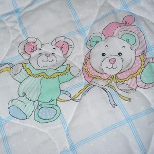 Vintage RARE Fisher Price PUFFALUMPS Baby Comforter Blanket Baby Zebra ...