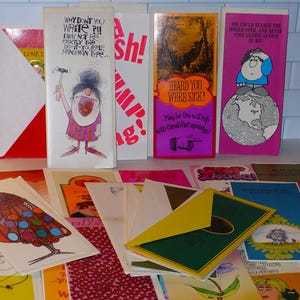 Vintage 1970's Hi-brows GREETING CARDS Huge 27pc Lot America Greetings ...