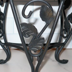 Vintage Longaberger 2004 at Home Garden Wrought Iron 3 Legged Small ...