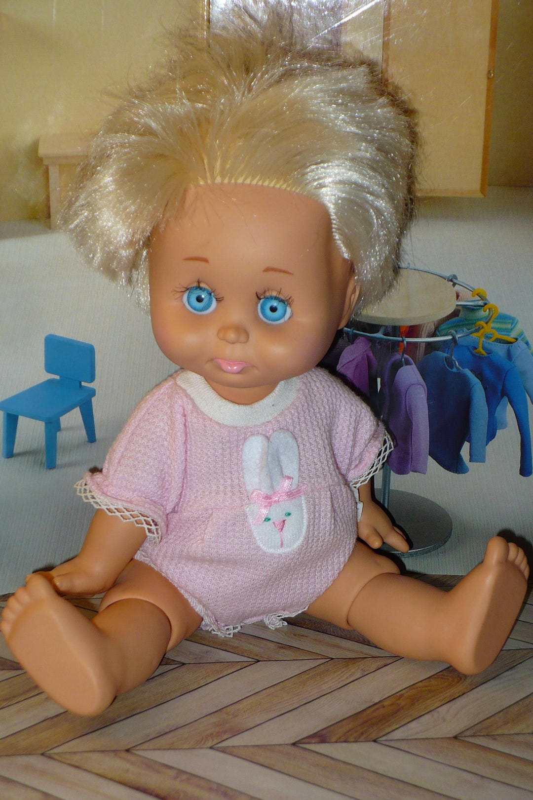 Vintage Baby Face Baby Doll ~ Galoob 1990 SO SORRY SARAH ~ Babyface ...