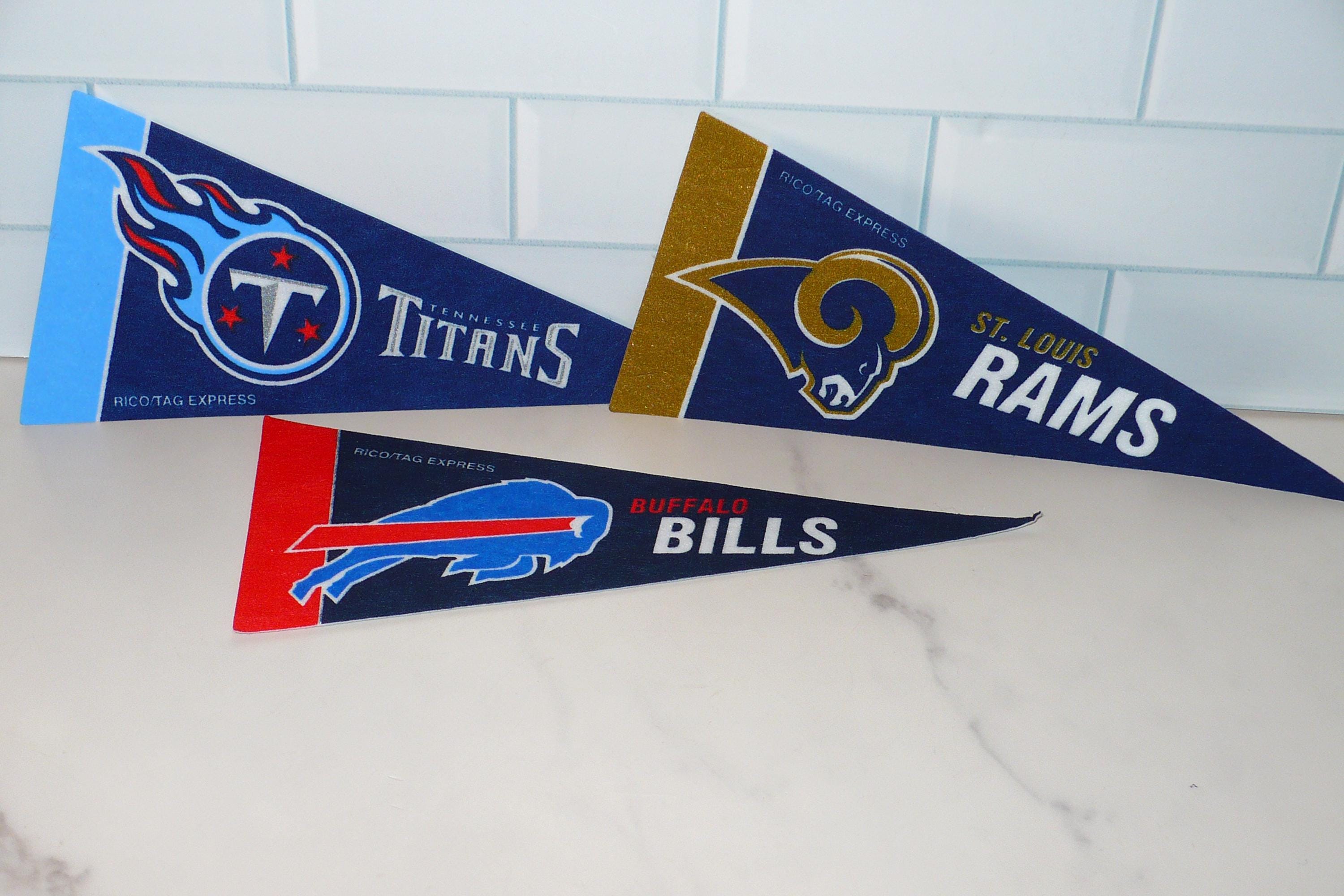 2000's NFL Mini Pennant Flags ~ Football Flags ~ NFL TEAMS ~ 8.5" Long ...