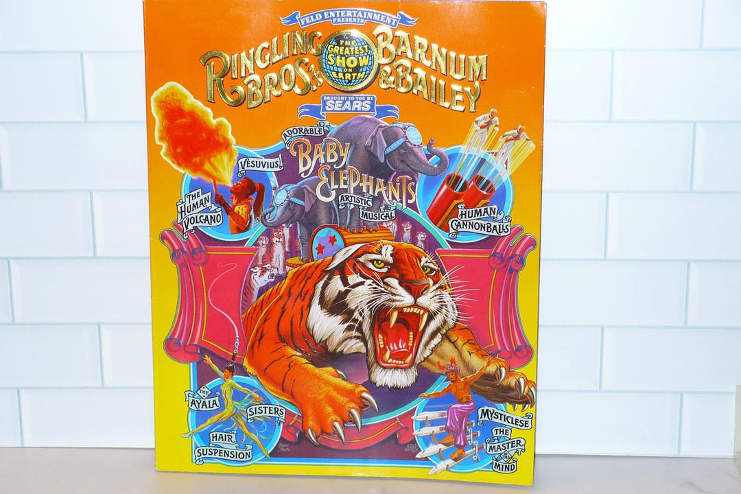 1998 Ringling Bros and Barnum & Bailey Circus Program Book With Poster ...
