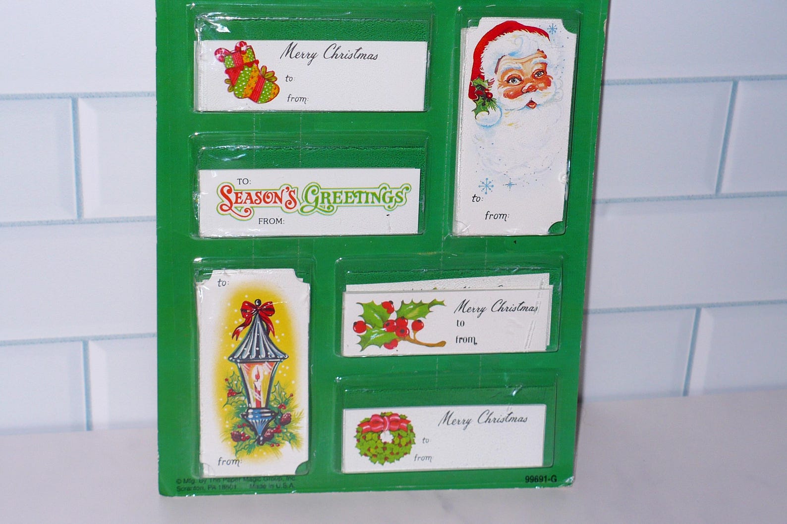 Vintage 1990's Christmas Gift Tags 100 New in Package Gift Tags and ...