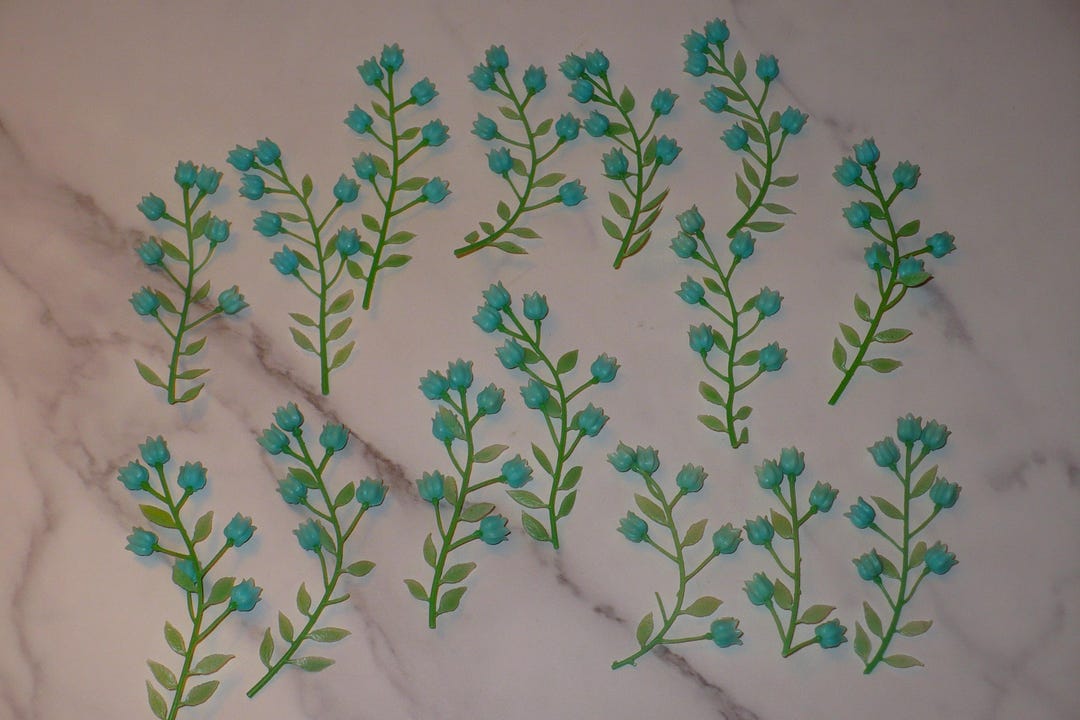Vintage Plastic Flowers ~ Blue Lily of the Valley or Bluebells ~ Small ...