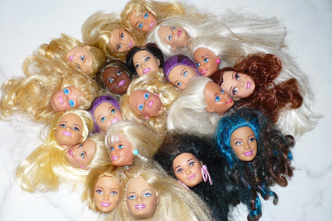 Mattel Barbie Doll Heads ~ Barbie Doll HEADS ONLY for OOAK or Custom ...