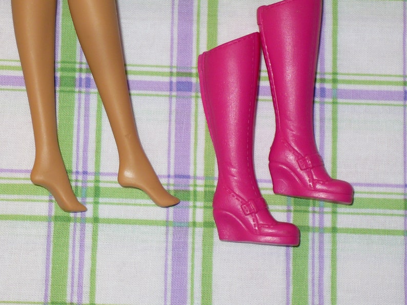 Mattel Barbie Doll Shoes Fashionistas Fashion Fever Pink Wedge Etsy