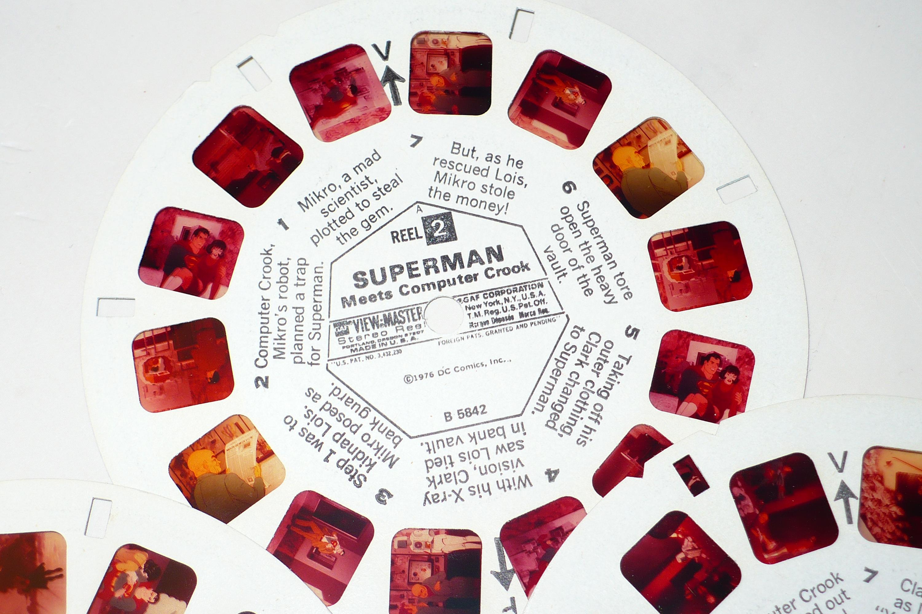 Vintage View Master REELS ~ Viewmaster Showtime Reel ~ 1976 SUPERMAN 3 ...