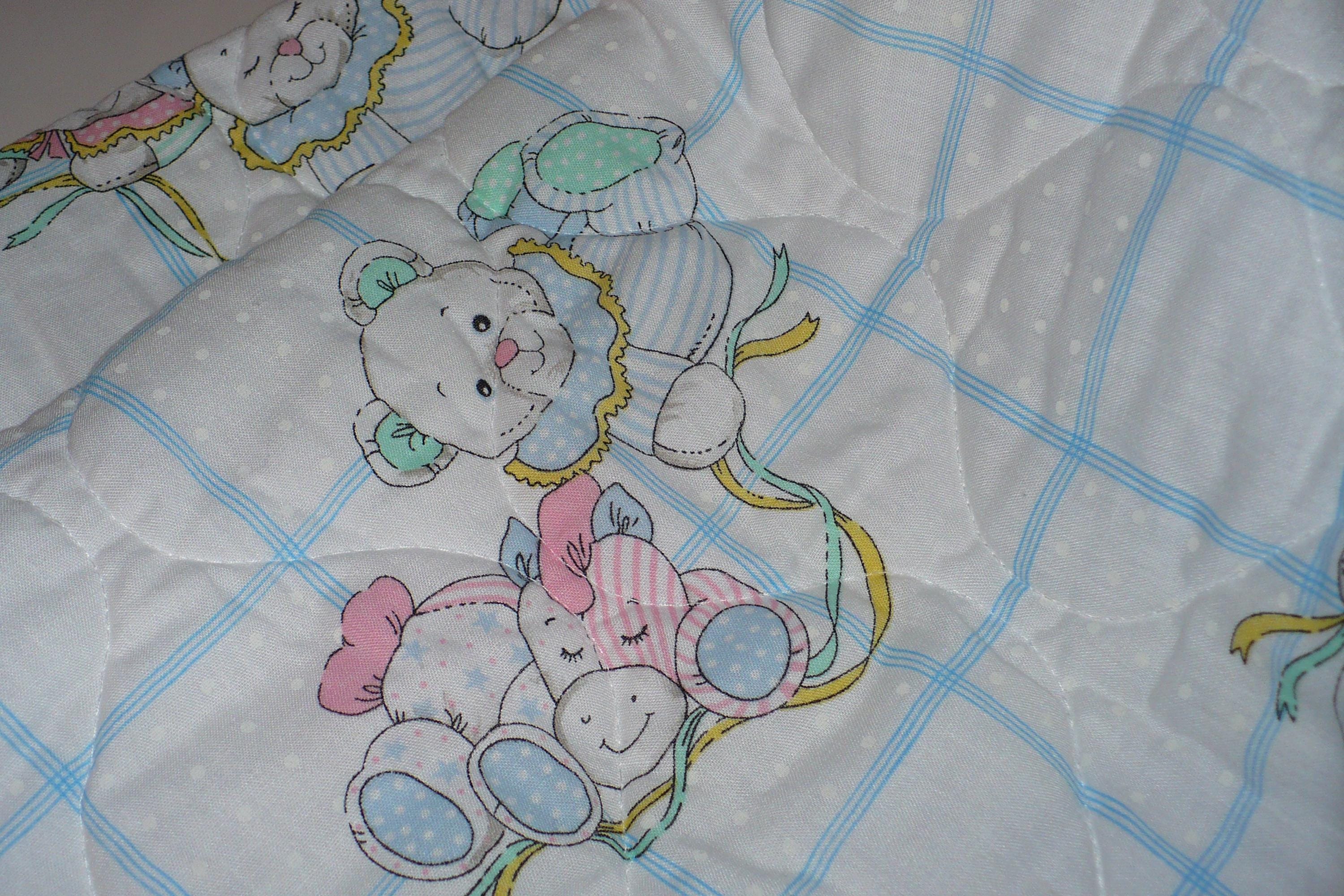 Vintage RARE Fisher Price PUFFALUMPS Baby Comforter Blanket Baby Zebra ...