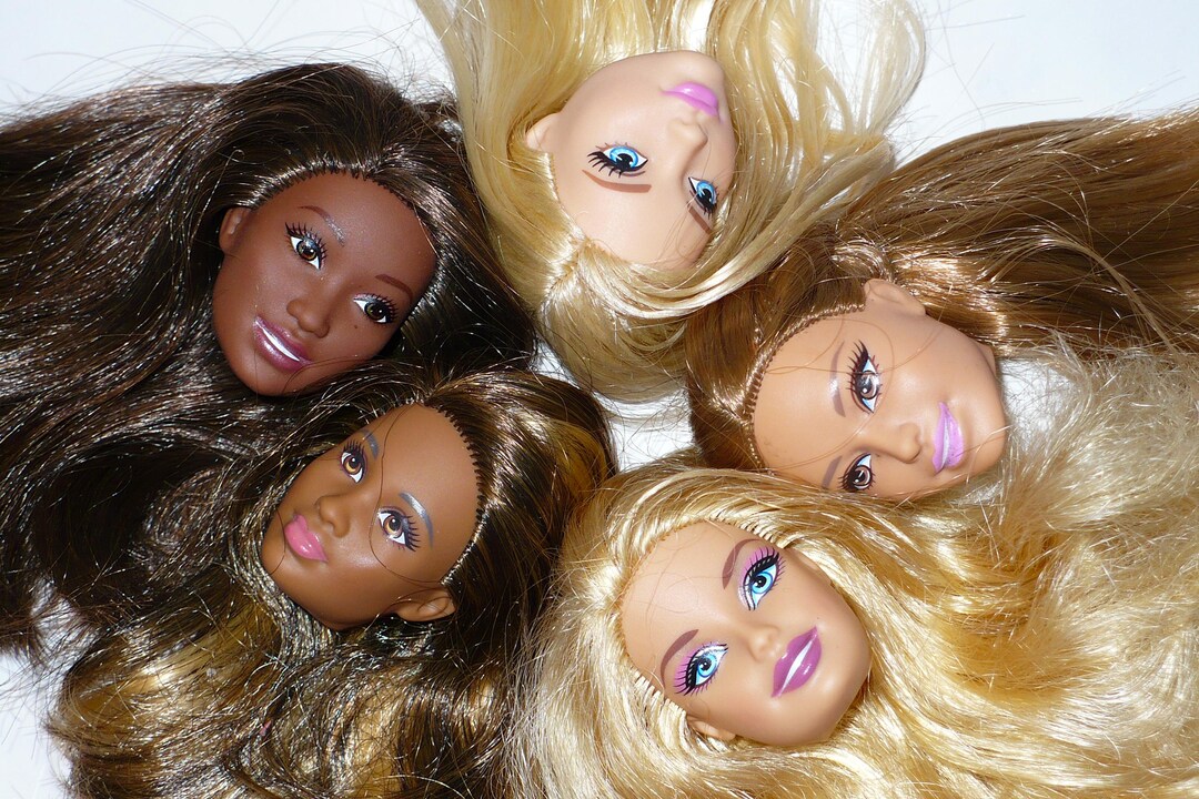 Mattel Barbie Doll Heads ~ Barbie Doll HEADS ONLY for OOAK or Custom ...