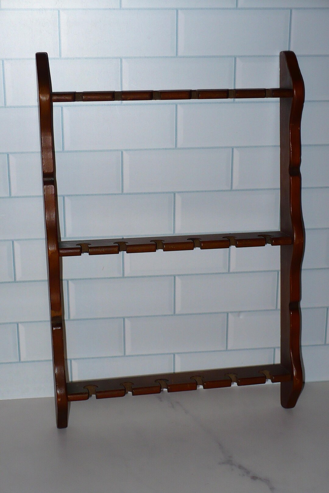 Vintage Wood Spoon Rack Rack for Collectible Souvenir Spoons Travel ...