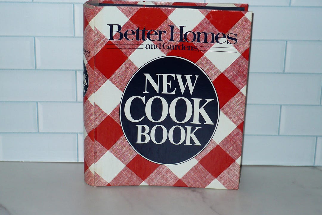 1981 Better Homes and Gardens NEW COOK BOOK Red and White Plaid ...